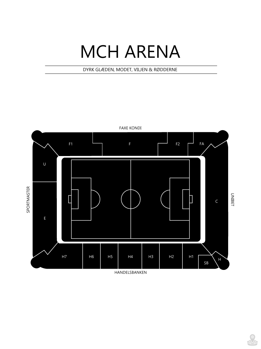 FODBOLD PLAKAT AALBORG PORTLAND PARK (AAB)