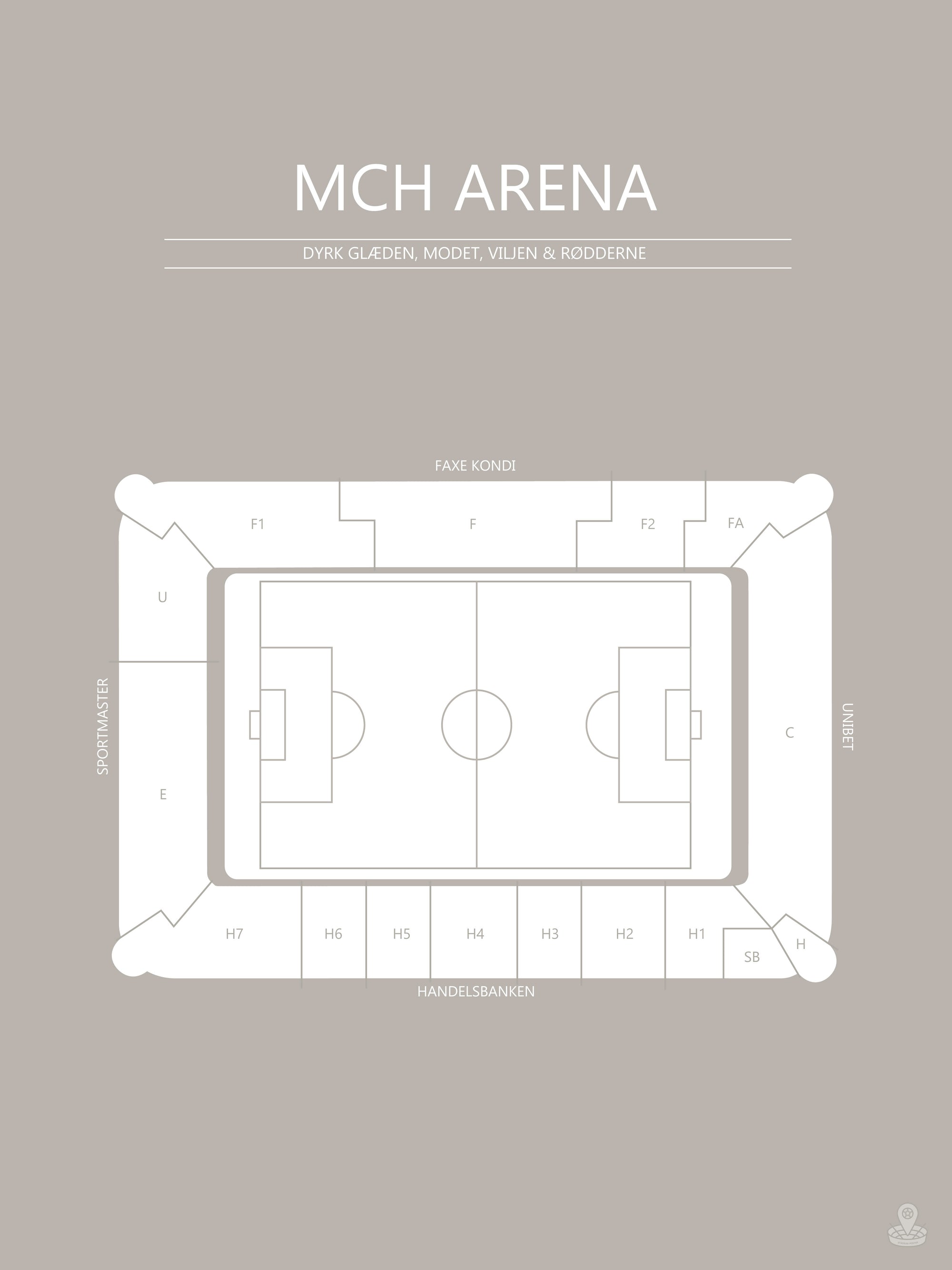 FODBOLD PLAKAT AALBORG PORTLAND PARK (AAB)